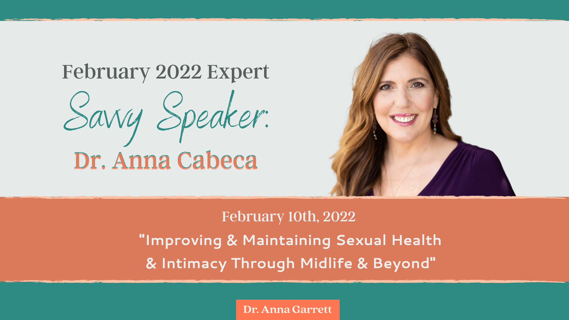 Dr. Anna Cabeca - Anna Garrett